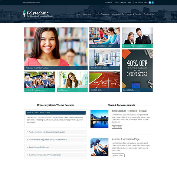24+ Education Blog Themes & Templates