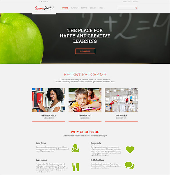 24+ Education Blog Themes & Templates