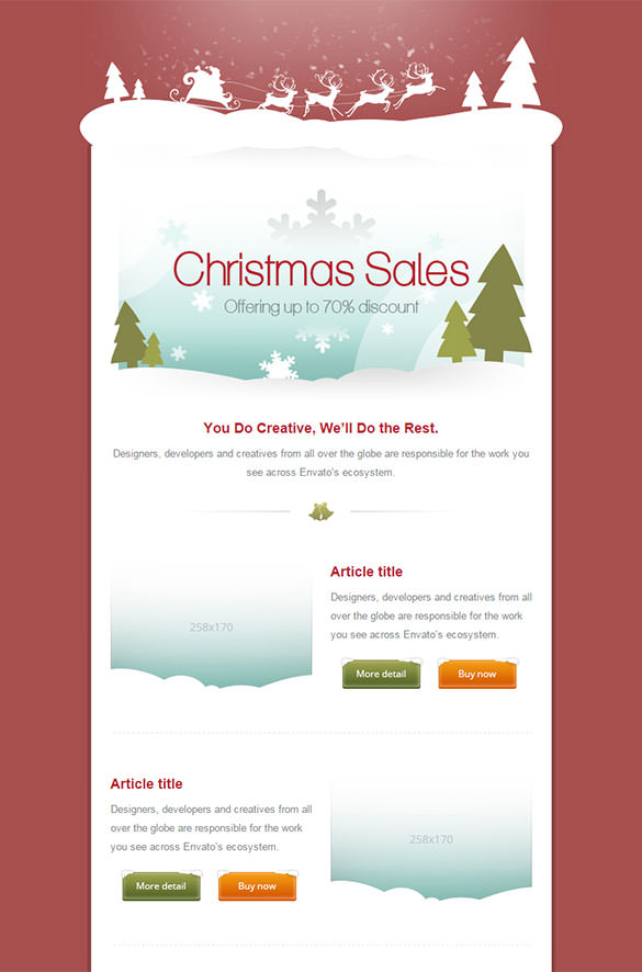 70 Christmas Email Templates Free PSD EPS AI HTML Format Download 