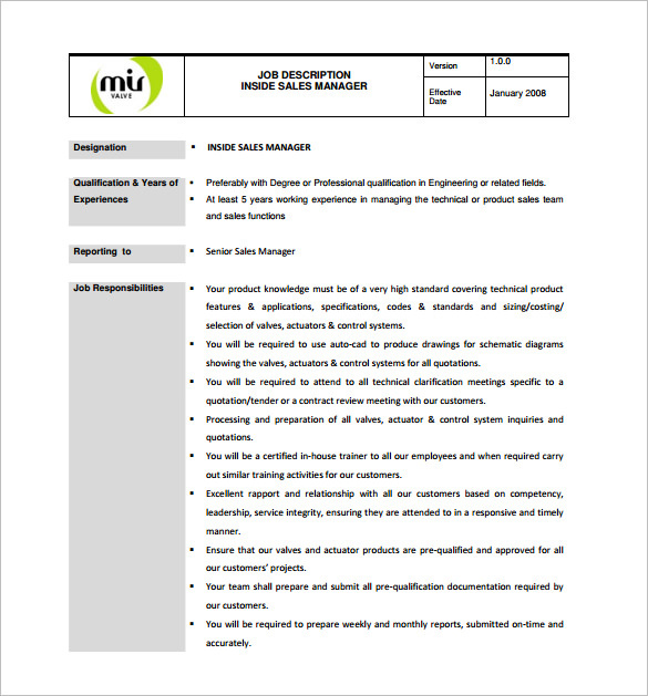 Retail Sales Manager Job Description Workable Sales Manager Job 