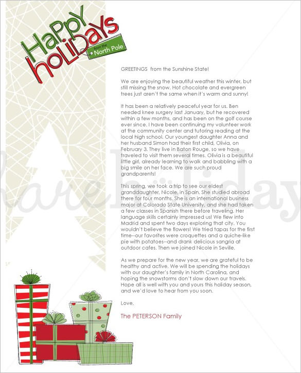 Christmas Letter Template With Photos Database Letter Template Collection