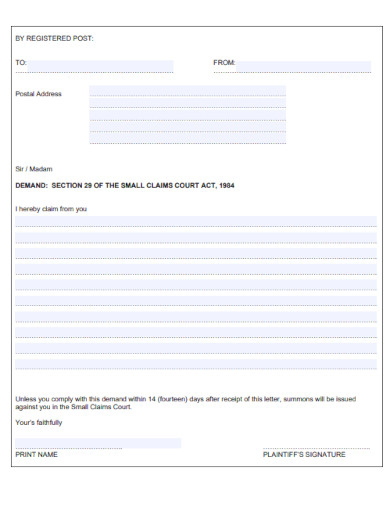 Free 13+ Legal Letter Templates- Free Sample, Example Format Download!