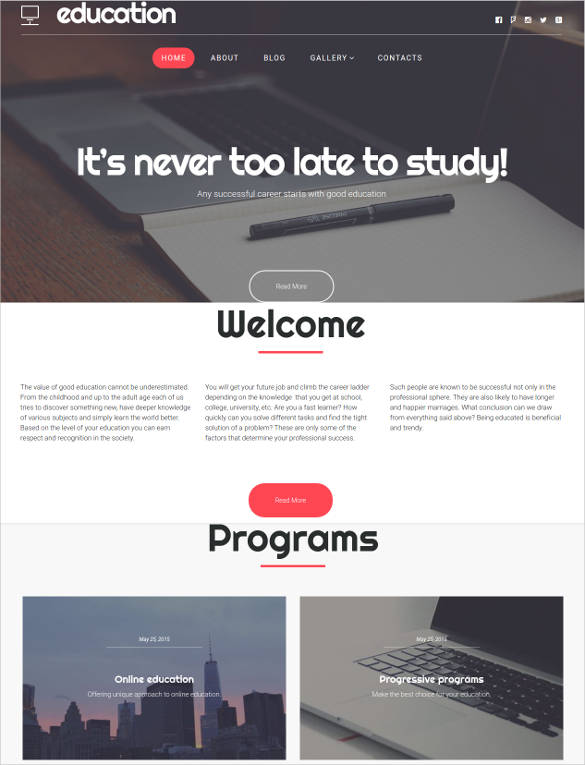 25+ Education Bootstrap Themes & Templates