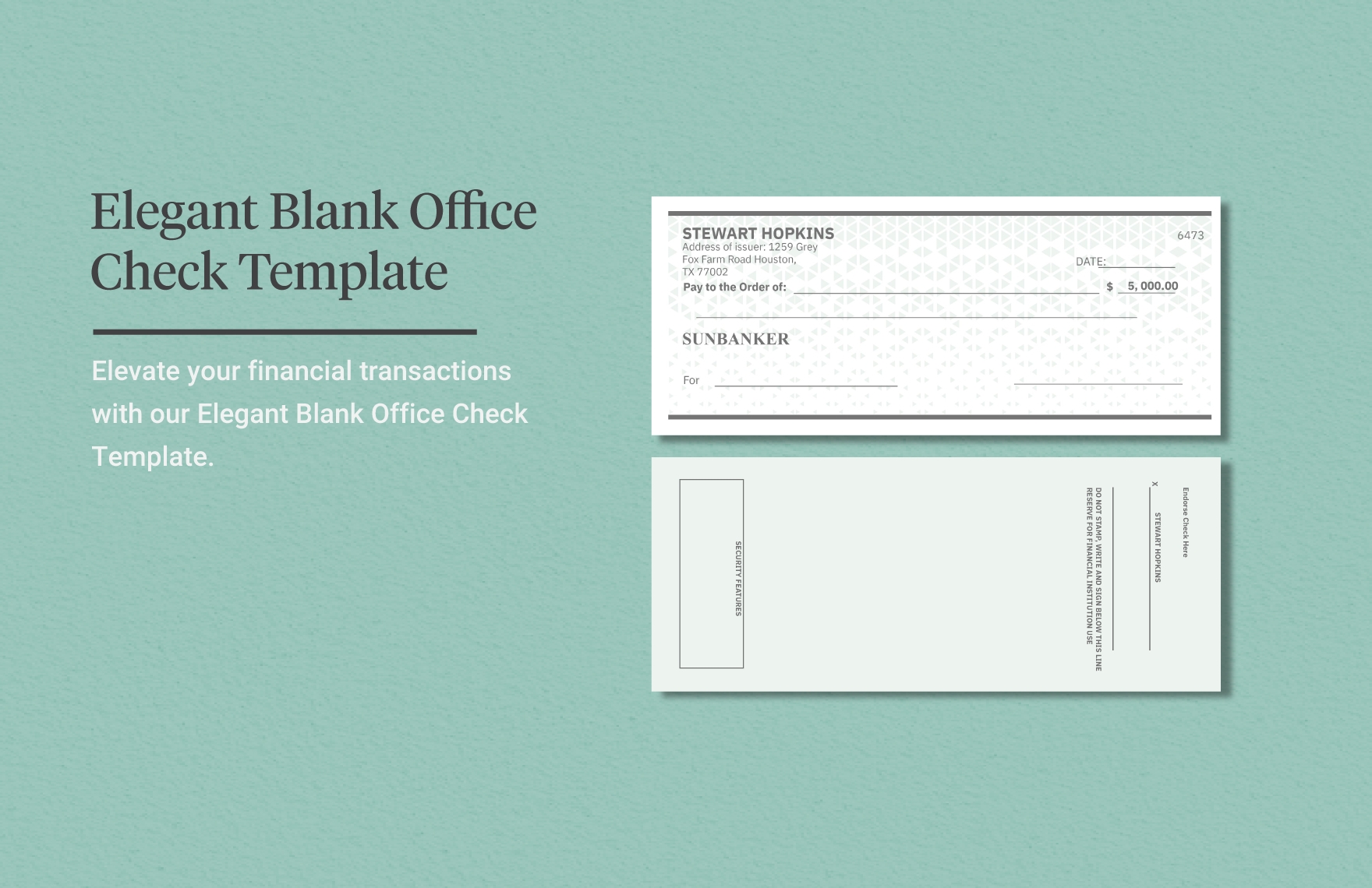 28+ Blank Check Template - DOC, PSD, PDF & Vector Formats