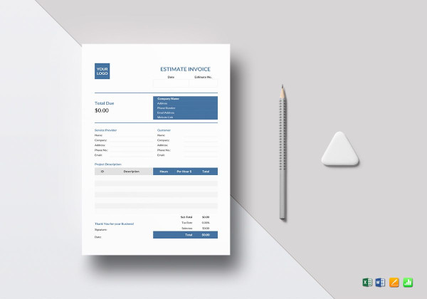Word Estimate Template - 12 Free Word Documents Download