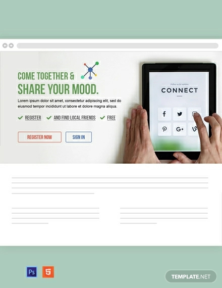 28+ Social Media Website Themes & Templates
