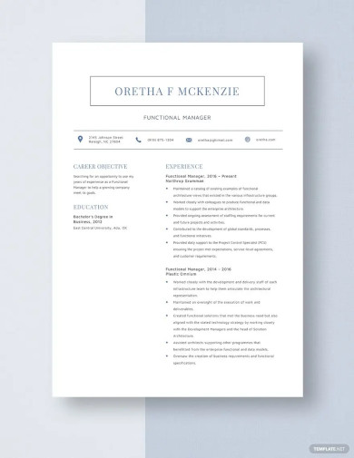 16+ Functional Resume Templates - PDF, DOC