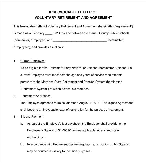 43+ Retirement Letter Templates - PDF, DOC