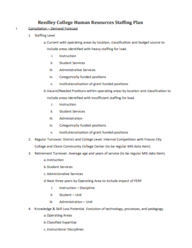 22+ Staffing Plan Templates - PDF, DOC, Xlsx