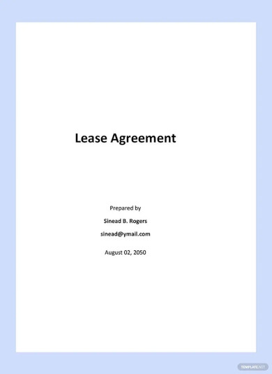 Printable Blank Lease Agreement Form - 42+ Free Word, PDF Documents ...