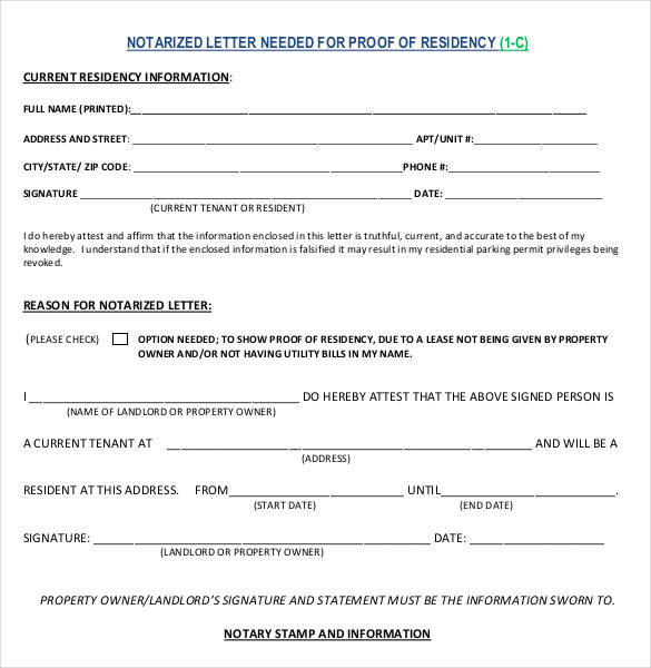 32+ Notarized Letter Templates - PDF, DOC