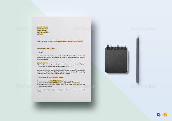 Printable Personal Reference Letter - 15+ Free Word, PDF Documents Download