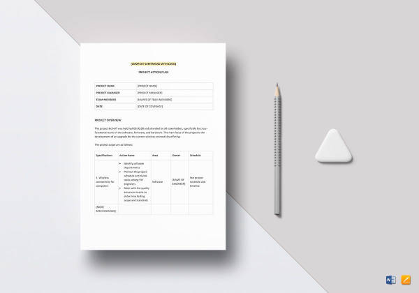 Action Plan Template -37+ Free PDF, Word Format