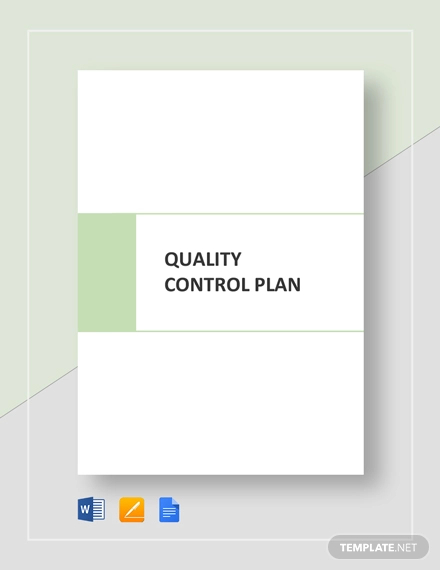 8+ Quality Control Plan Template - Word, PDF