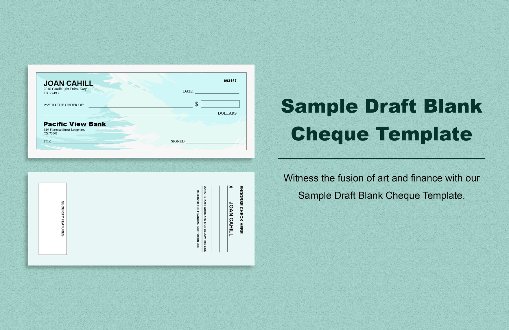 28+ Blank Check Template - DOC, PSD, PDF & Vector Formats