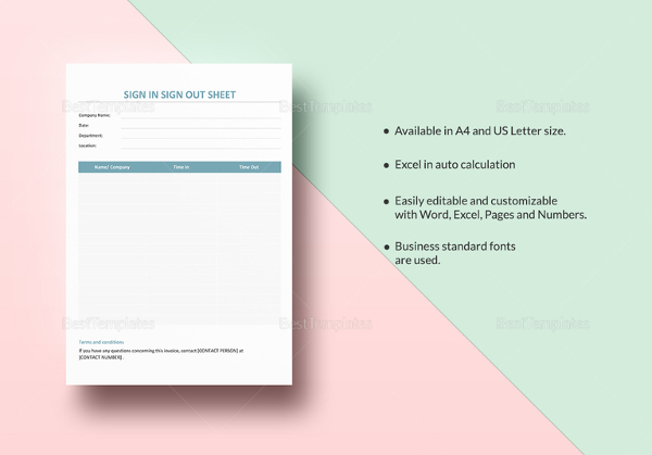 Event Sign In Sheet Template - 17+ Free Word, PDF Documents Download