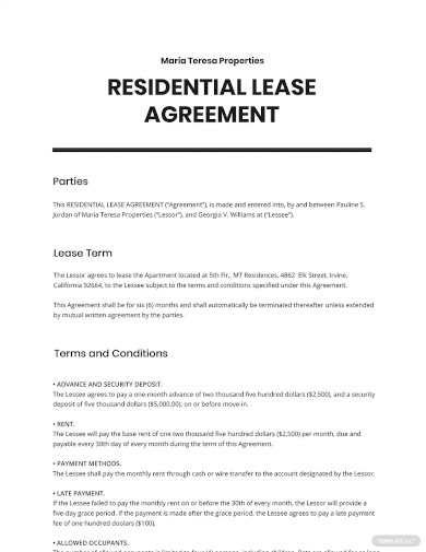Printable Blank Lease Agreement Form - 42+ Free Word, PDF Documents ...