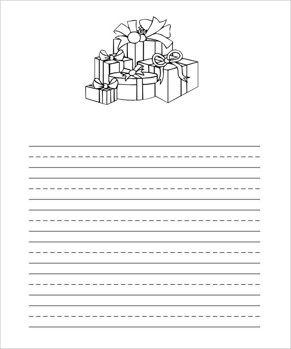 Free Printable Christmas Writing Paper Template Master Template