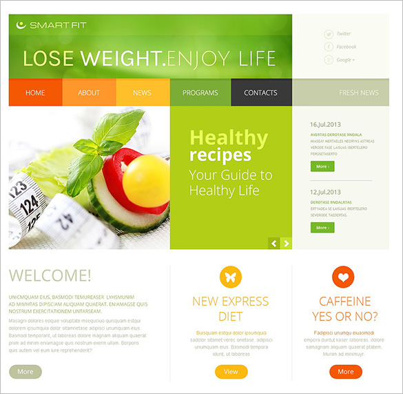 10+ Health Blog Themes & Templates