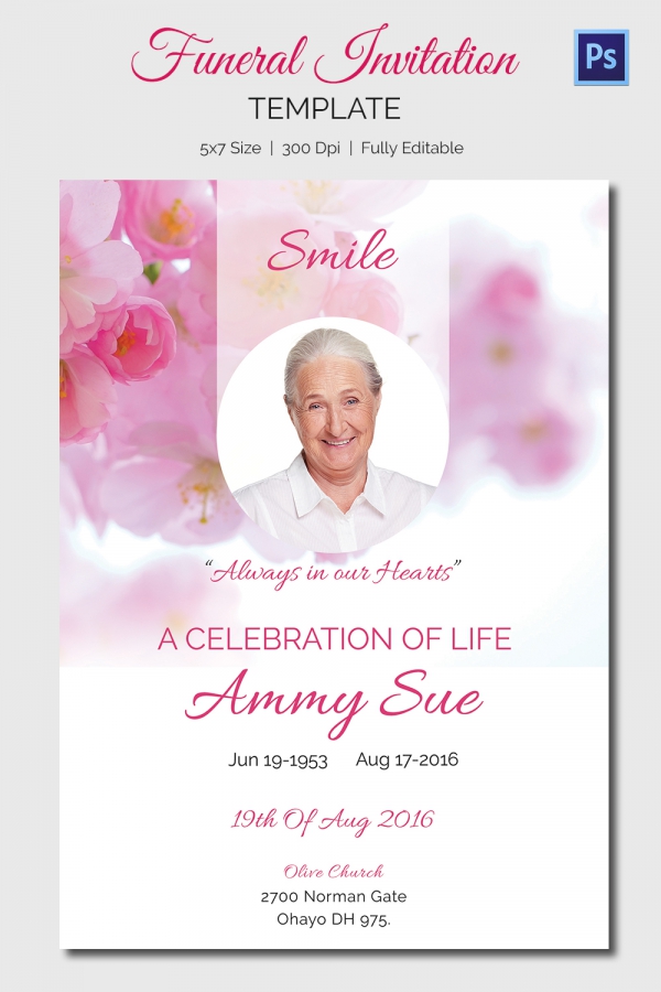 Funeral Template Letter Size Cniffa