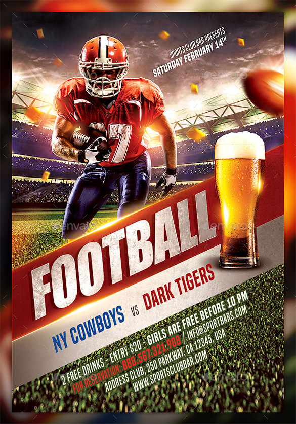 28 Football Flyer Templates PSD EPS AI InDesign Free Premium 