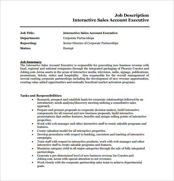 What Are The Roles And Responsibilities Of Accounts Executive