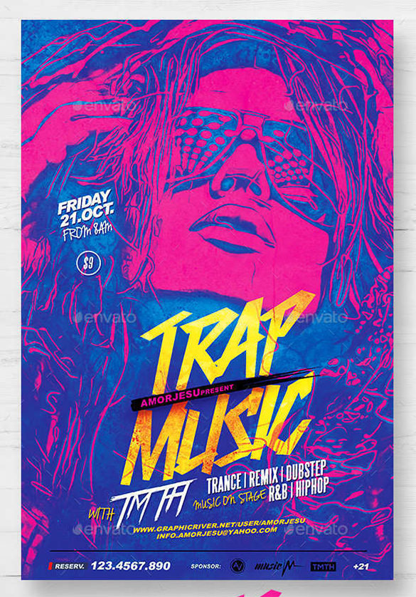 29 Music Flyer Templates Ms Word Publisher Apple Pages PSD Free 