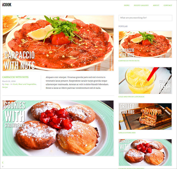 22+ Restaurant Blog Themes & Templates