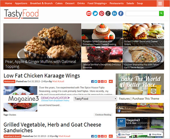 22+ Restaurant Blog Themes & Templates