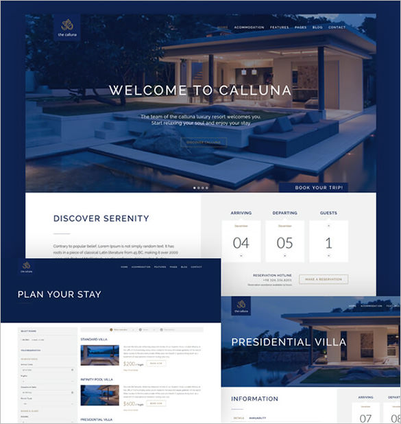 24+ Hotel Bootstrap Themes & Templates