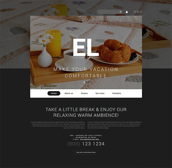 24+ Hotel Bootstrap Themes & Templates