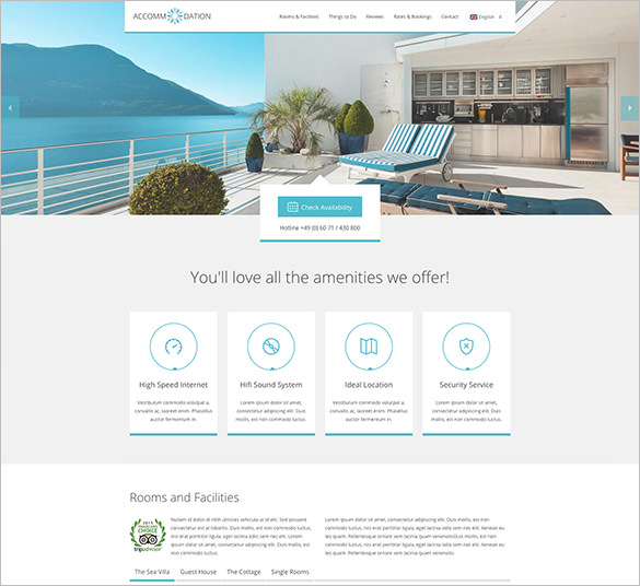 24+ Hotel Bootstrap Themes & Templates