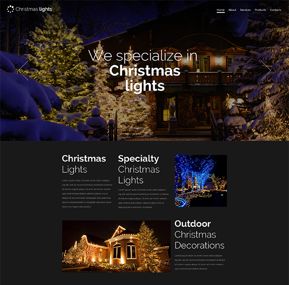 18+ Christmas Website Themes & Templates