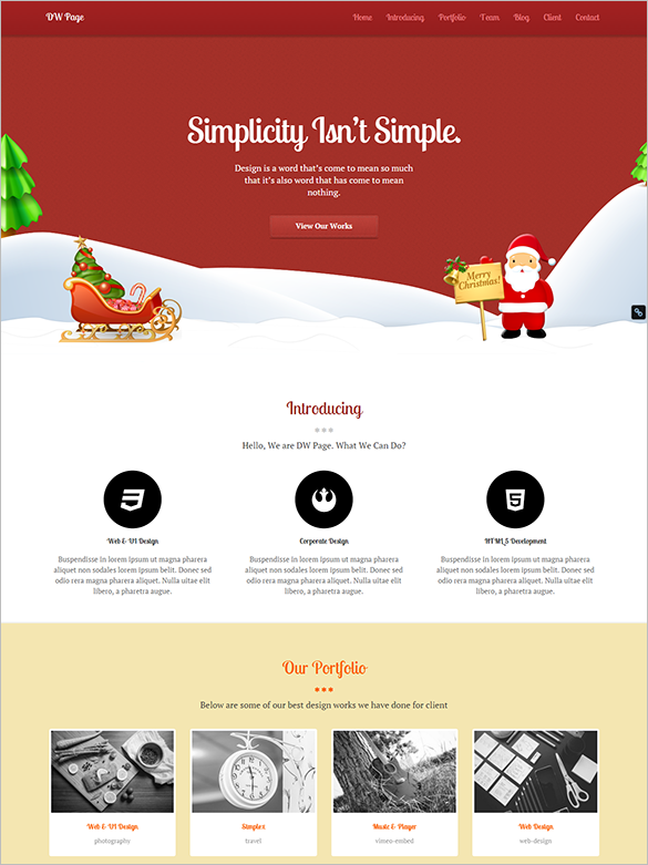 18+ Christmas Website Themes & Templates