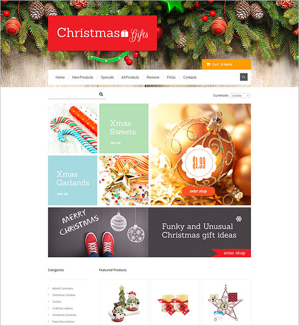 18+ Christmas Website Themes & Templates