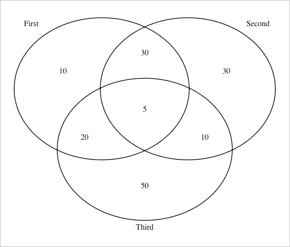 Triple Venn Diagram Templates 9 Word PDF Format Download 