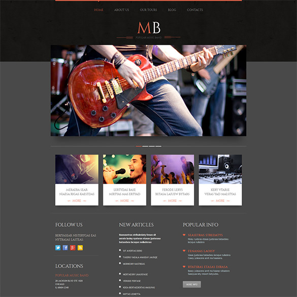 21+ Music Blog Themes & Templates