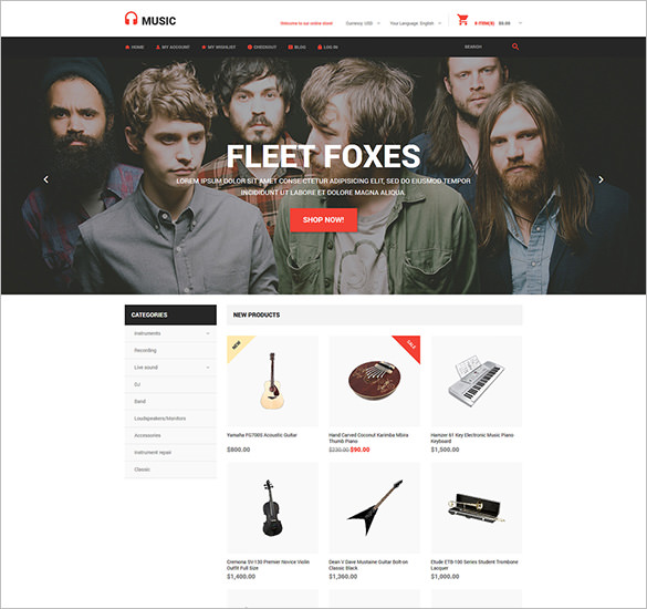 15+ Music Bootstrap Themes & Templates