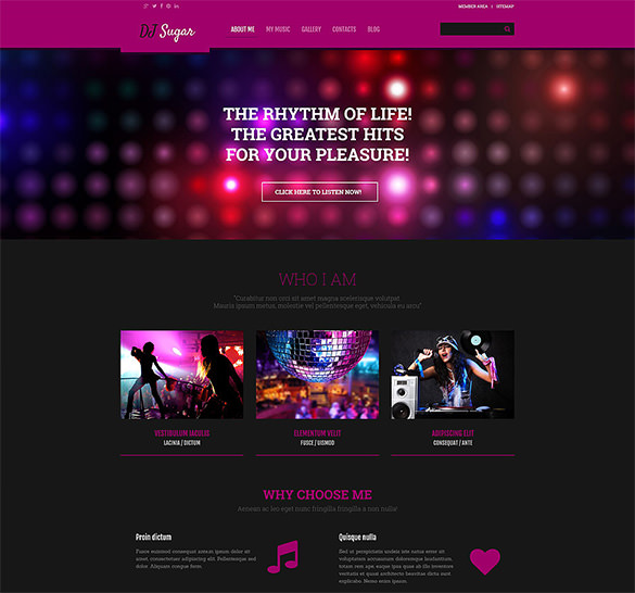 15+ Music Bootstrap Themes & Templates | Free & Premium Templates