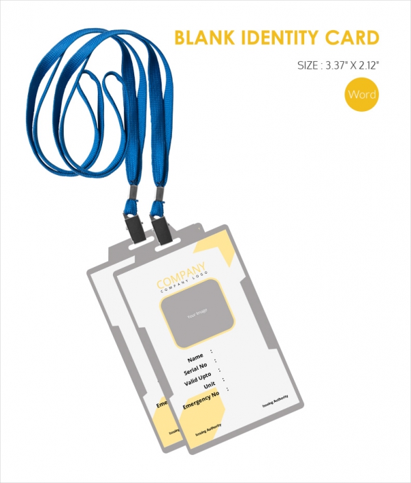 30+ Blank ID Card Templates - Free Word, PSD, EPS Formats Download ...