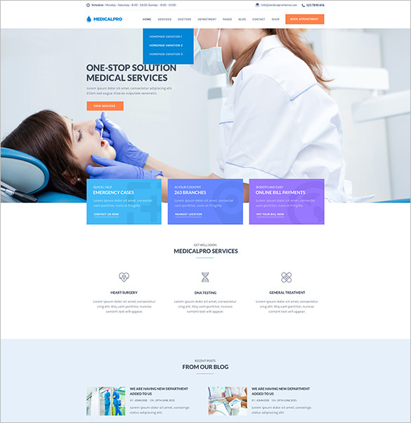 14+ Medical Blog Themes & Templates