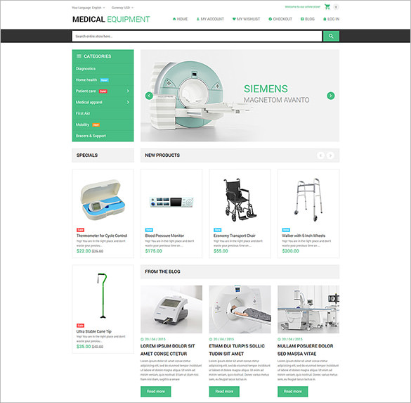 14+ Medical Blog Themes & Templates