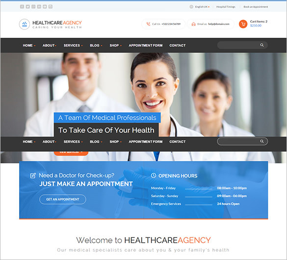 14+ Medical Blog Themes & Templates