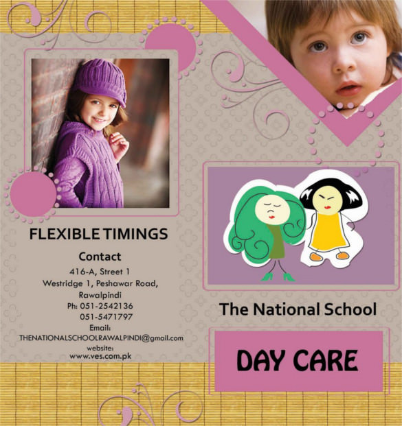19 Daycare Brochure Templates Free PSD EPS Illustrator AI PDF 