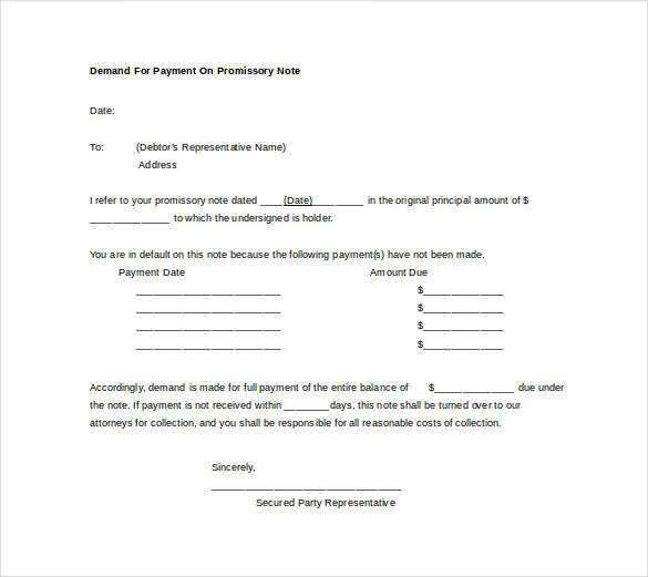 Demand Note Template – 5+ Free Word, PDF Format Download!