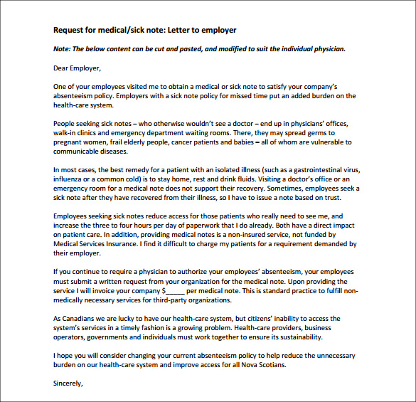 9+ Medical Note Templates – Free Sample, Example, Format Download!