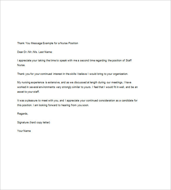 8 Thank You Note After Interview Free Sample Example Format Download 
