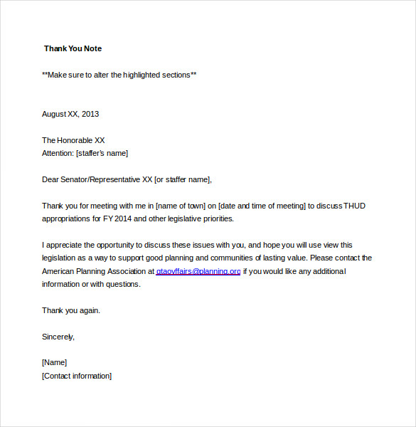 Thank You Note Template 10 Free Word PDF Documents Download