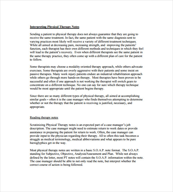 Soap Note Template 9 Free Word PDF Format Download 