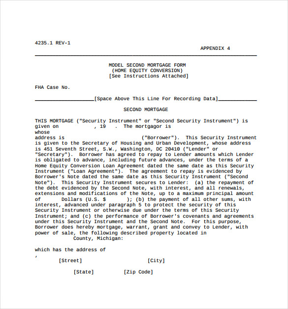 8+ Mortgage Note Templates – Free Sample, Example, Format Download!